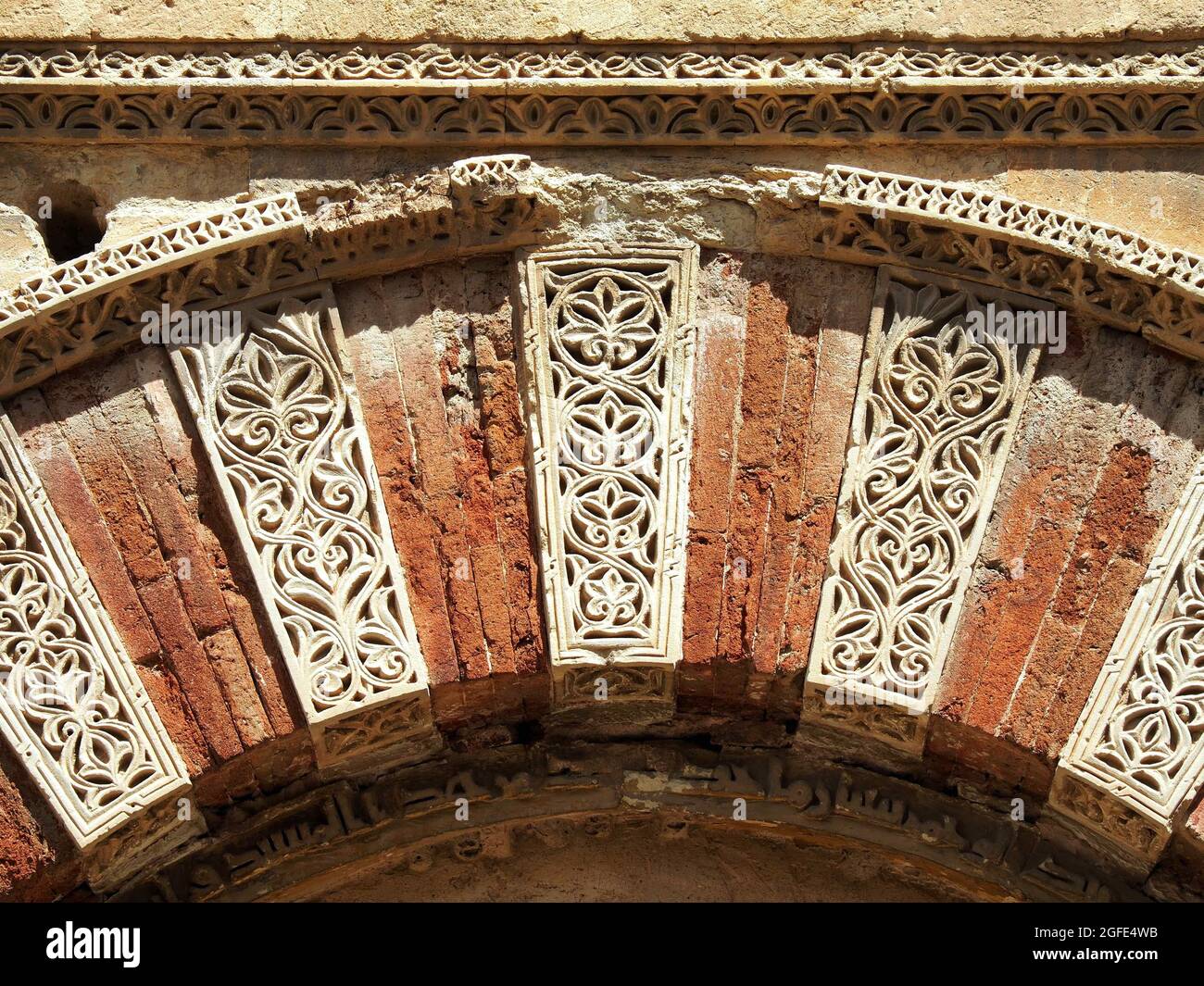 Upper part of a colorful medieval building Stock Photo - Alamy