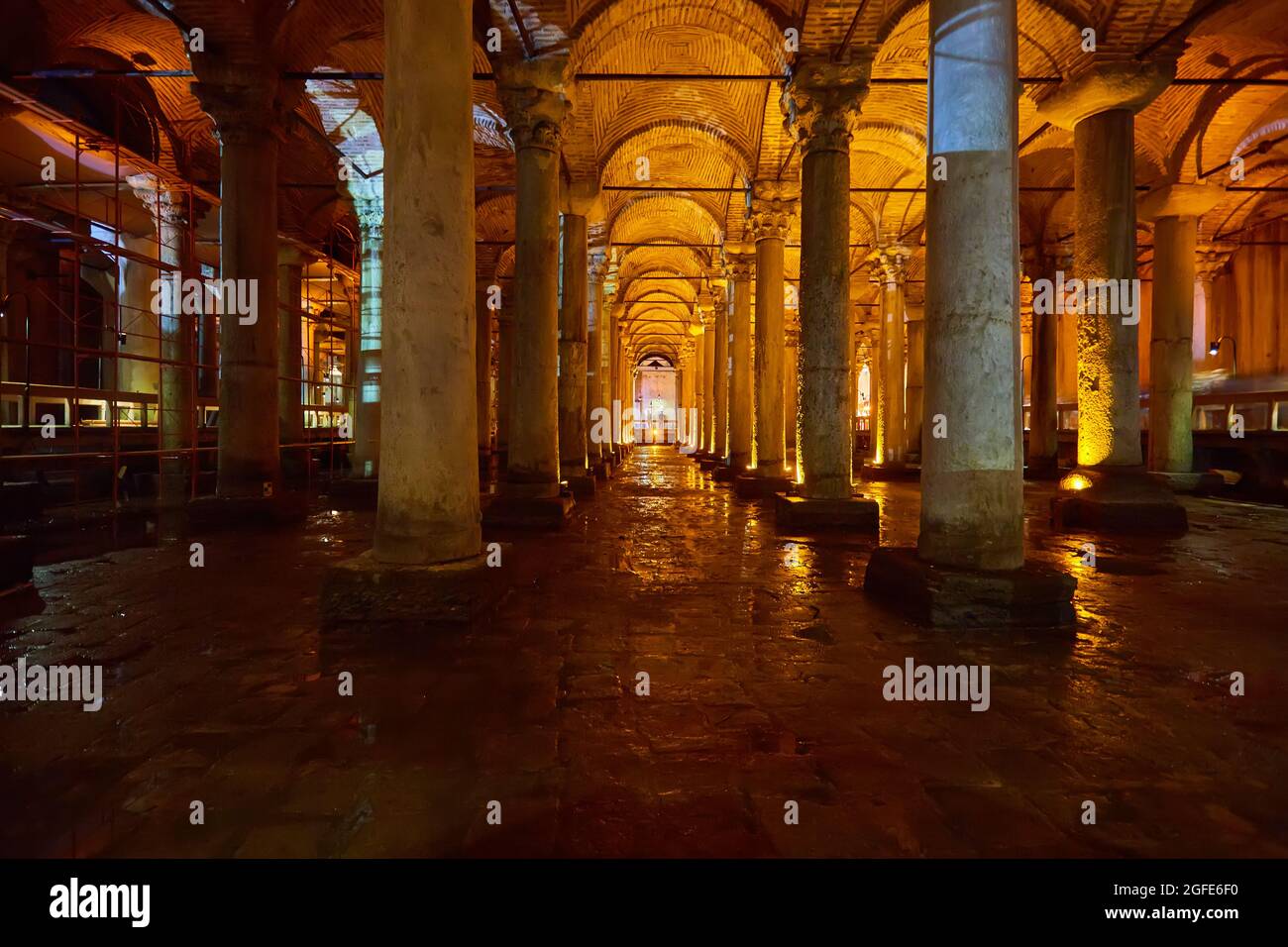 The Basilica Cistern - underground water reservoir build by Emperor ...