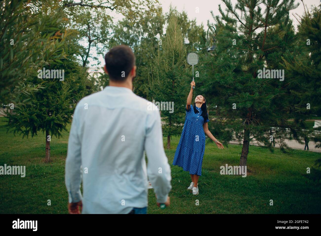 Young beautiful sportive couple playing hi-res stock photography and ...