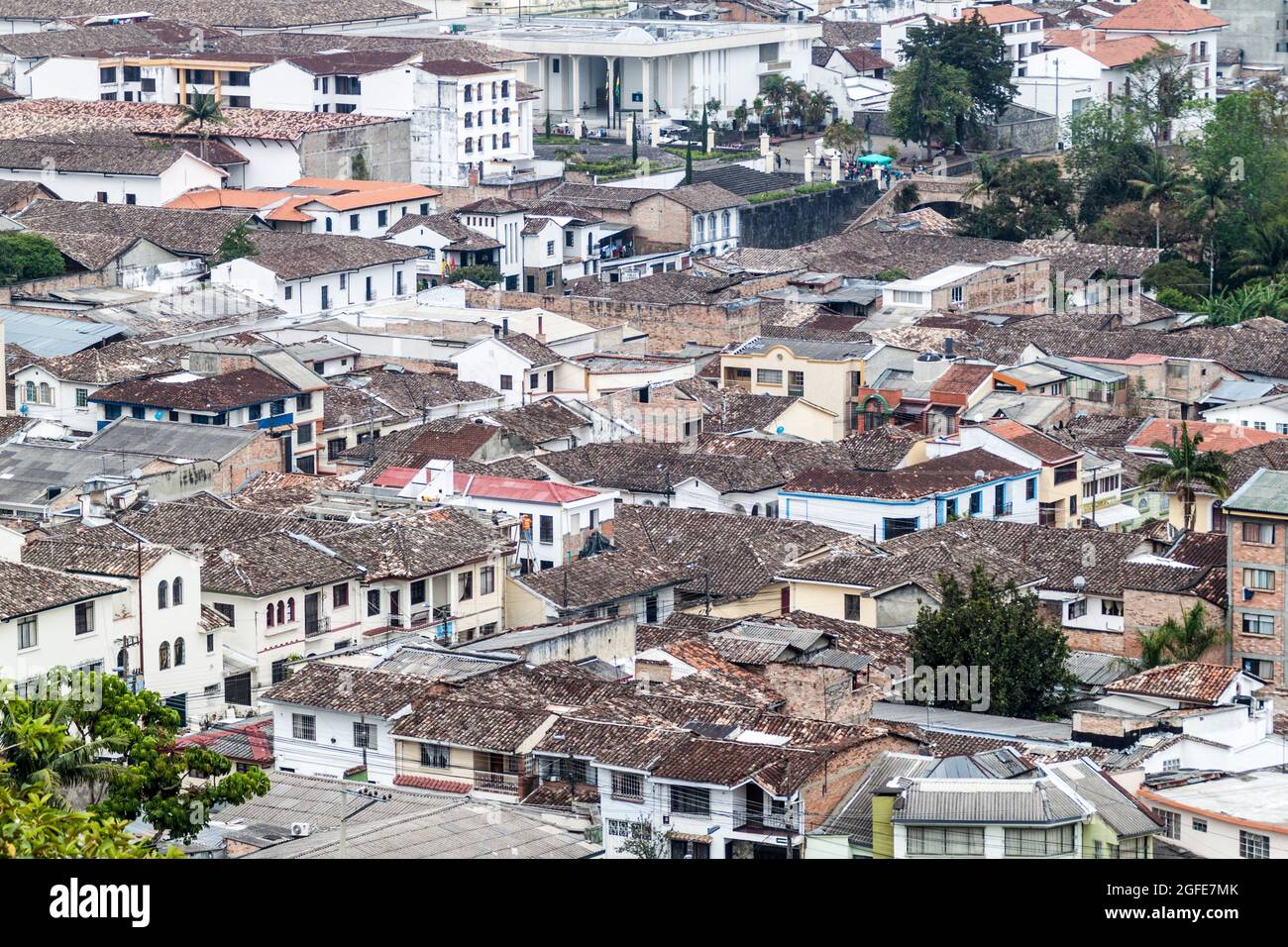 Aerial view of Popayan, Colombia Stock Photo - Alamy