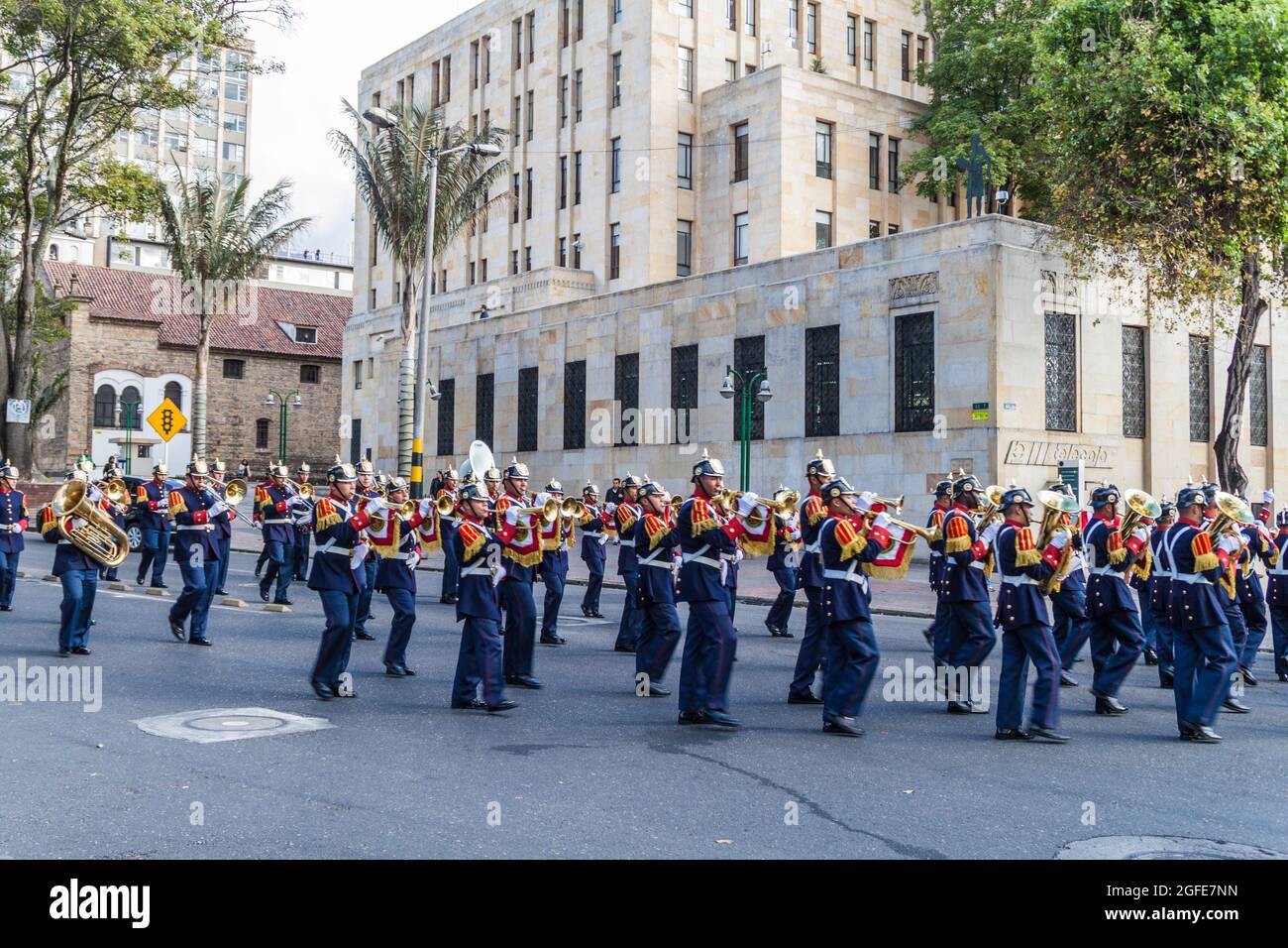 BOGOTA, COLOMBIA - SEPTEMBER 23, 2015: Changing of the guard at House ...
