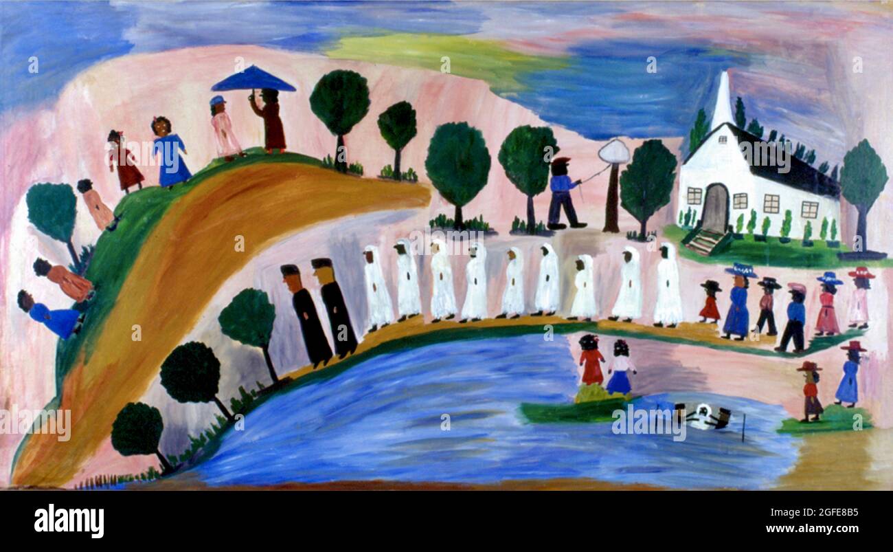 Clementine Hunter artwork Stock Photo - Alamy