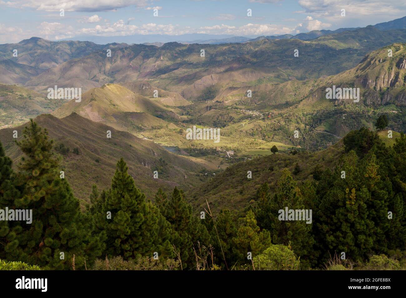 Valley of Ullucos river in Cauca region of Colombia Stock Photo - Alamy