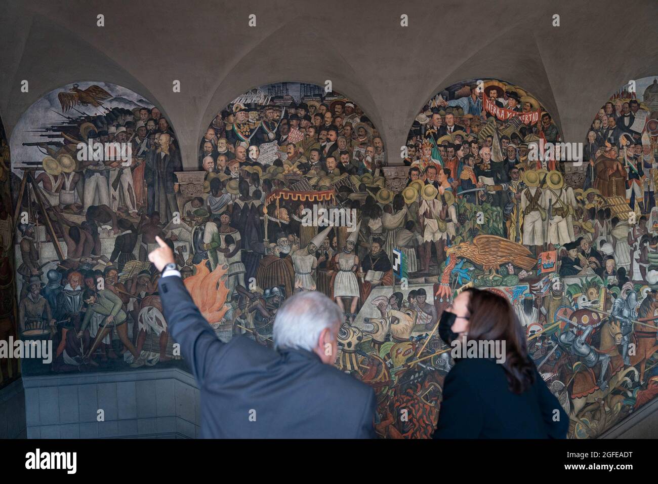 Mexico City, USA. 08th June, 2021. Vice President Kamala Harris tours ...