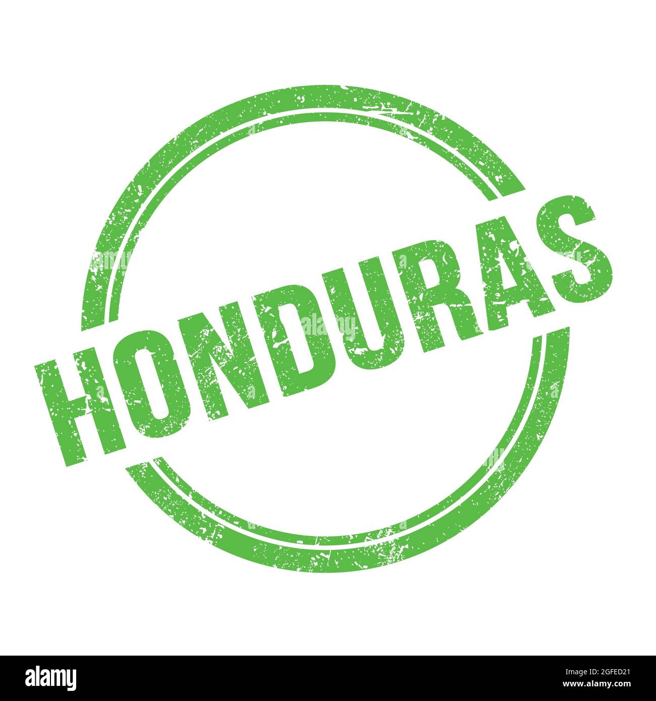 HONDURAS text written on green grungy vintage round stamp Stock Photo ...