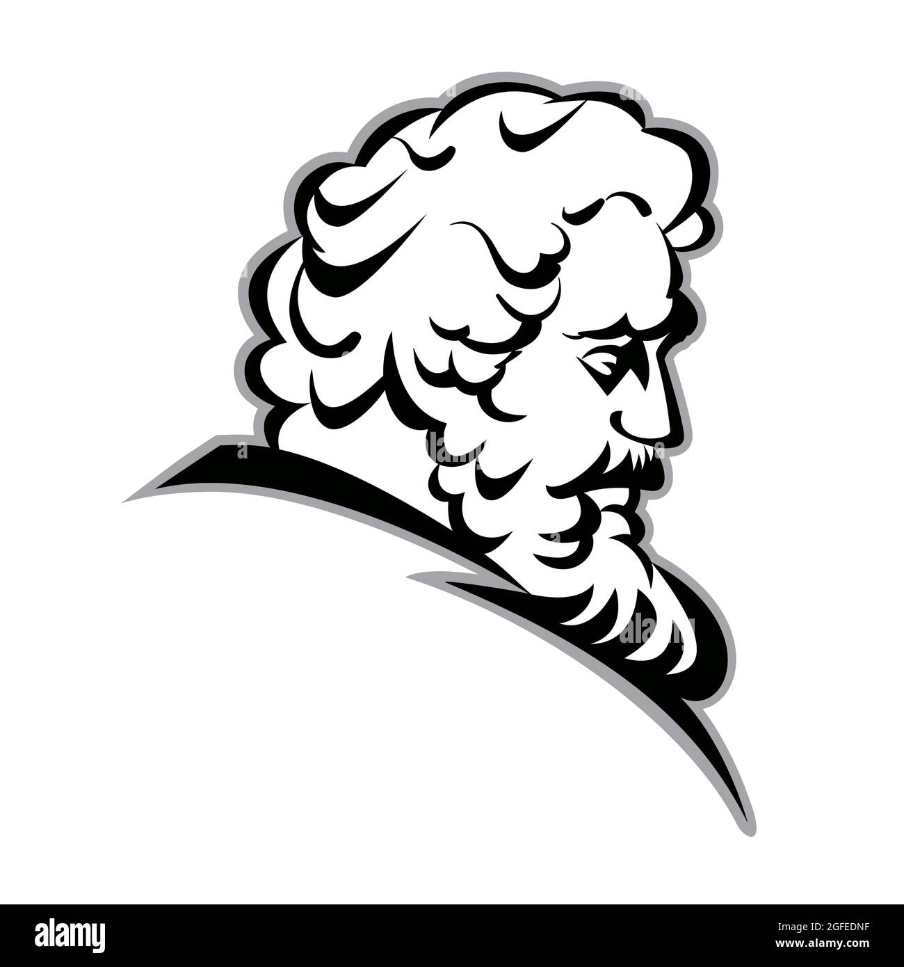 Face old greek man Cut Out Stock Images & Pictures - Alamy