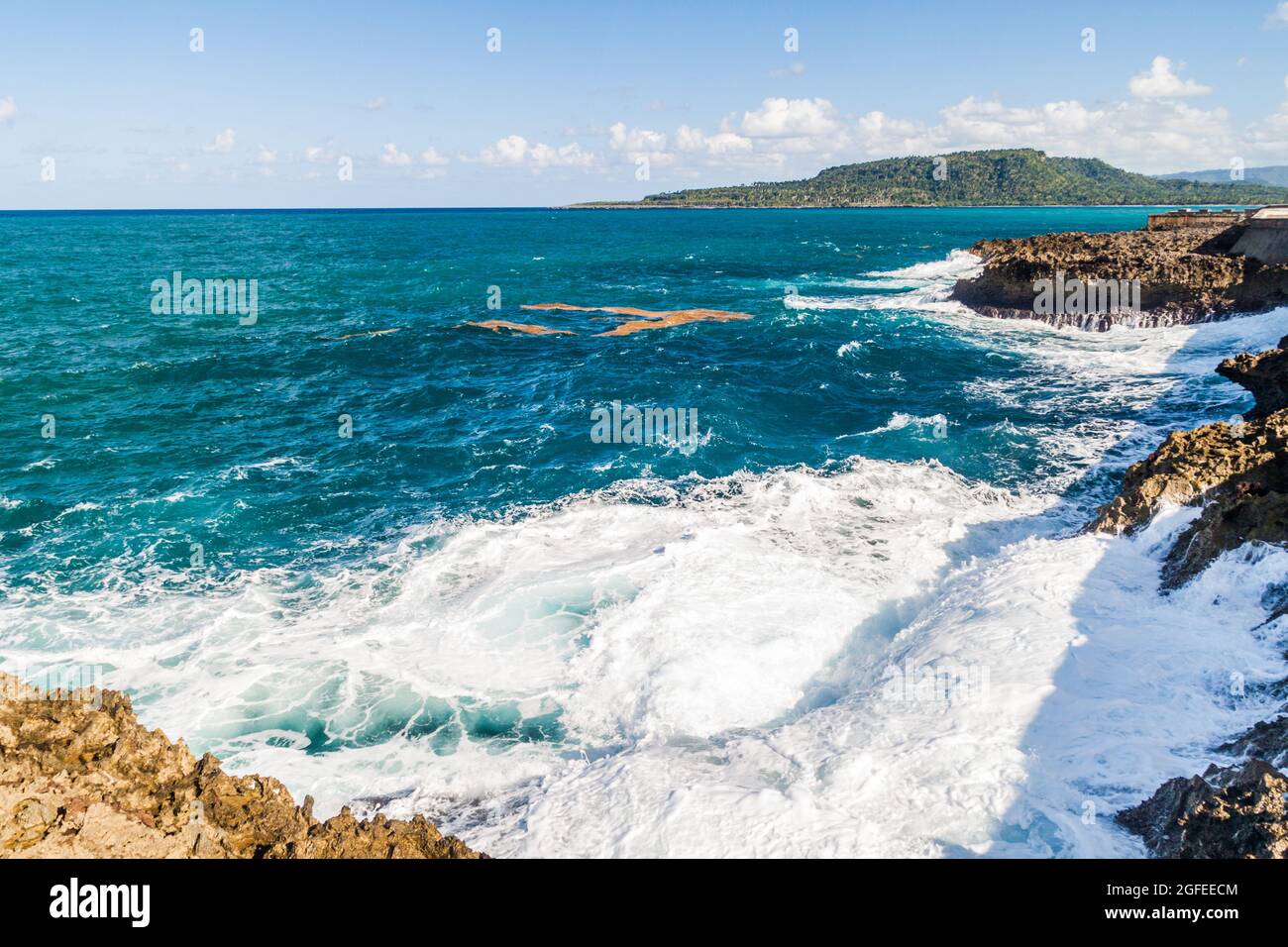 Coast in Baracoa, Cuba Stock Photo - Alamy