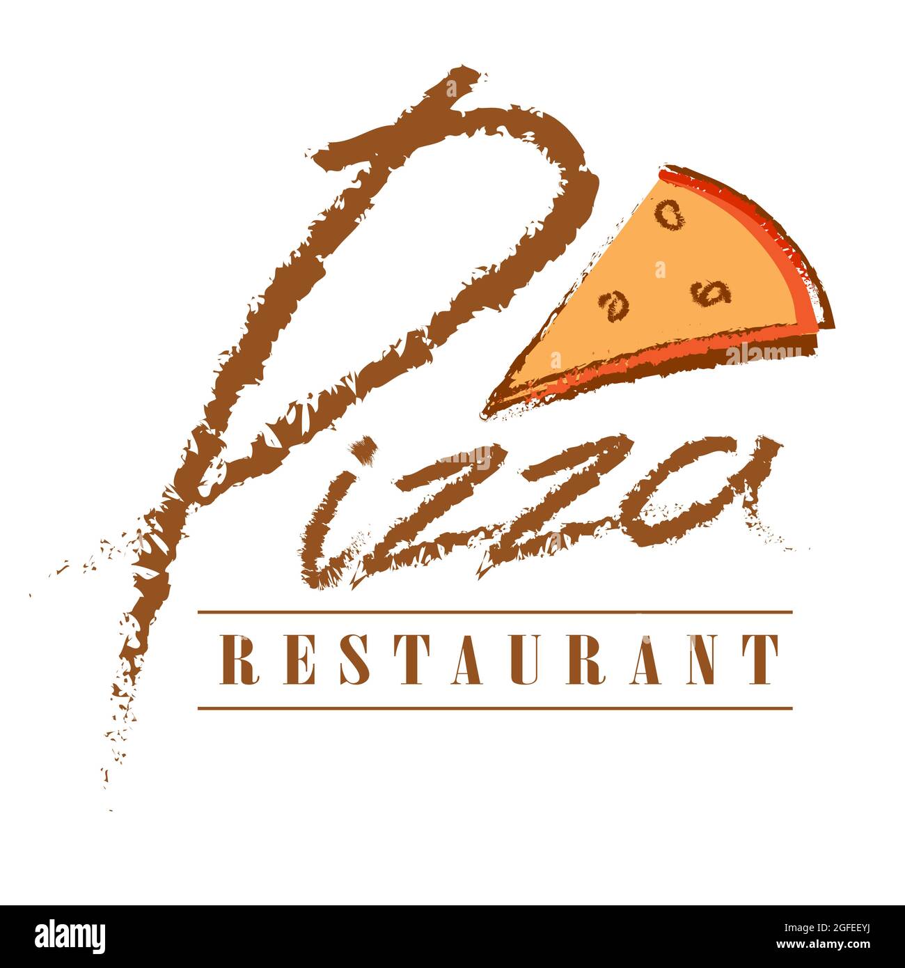 Pizza restaurant vector log. Template Design Vector Design Illustration ...
