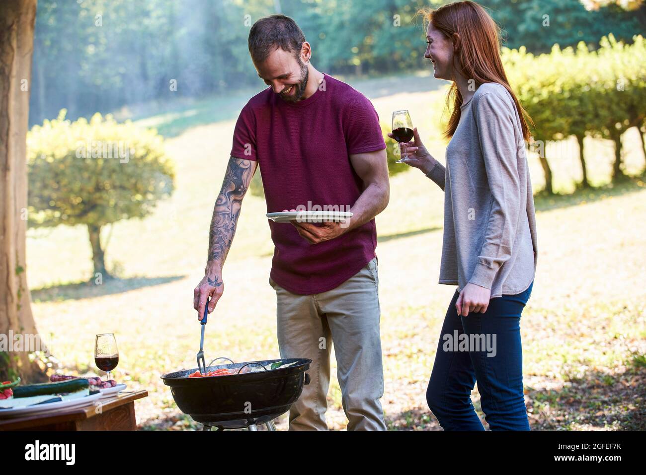 Two grills hi-res stock photography and images - Alamy