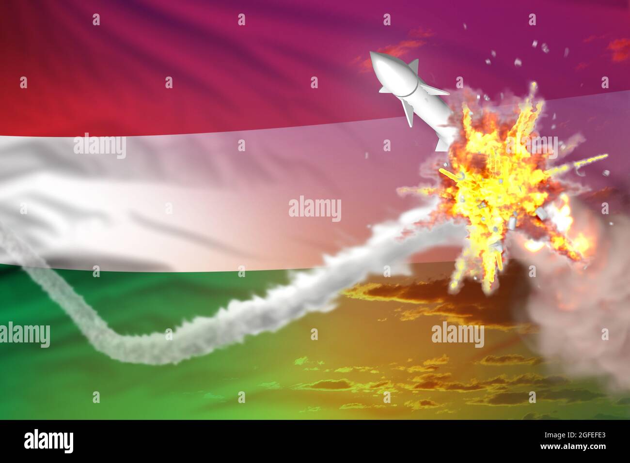 Strategic rocket destroyed in air, Hungary ballistic warhead protection ...