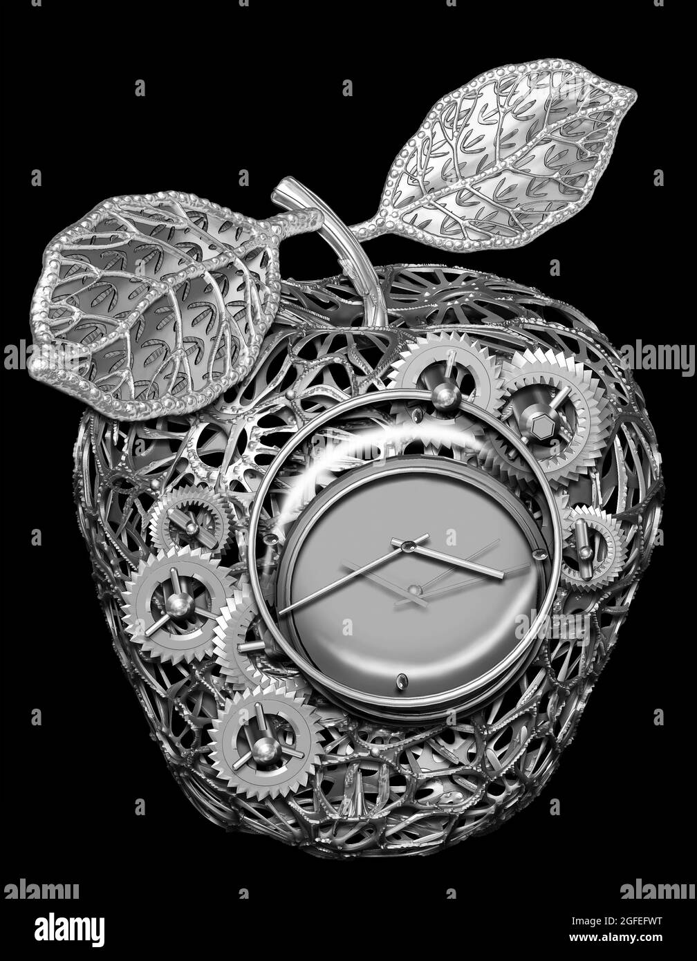 Digital clock 1 Black and White Stock Photos & Images - Alamy