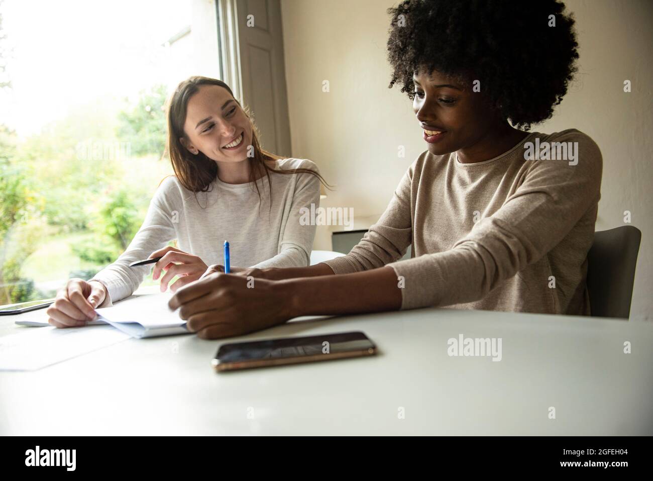 Friends together two beautiful hi-res stock photography and images - Alamy