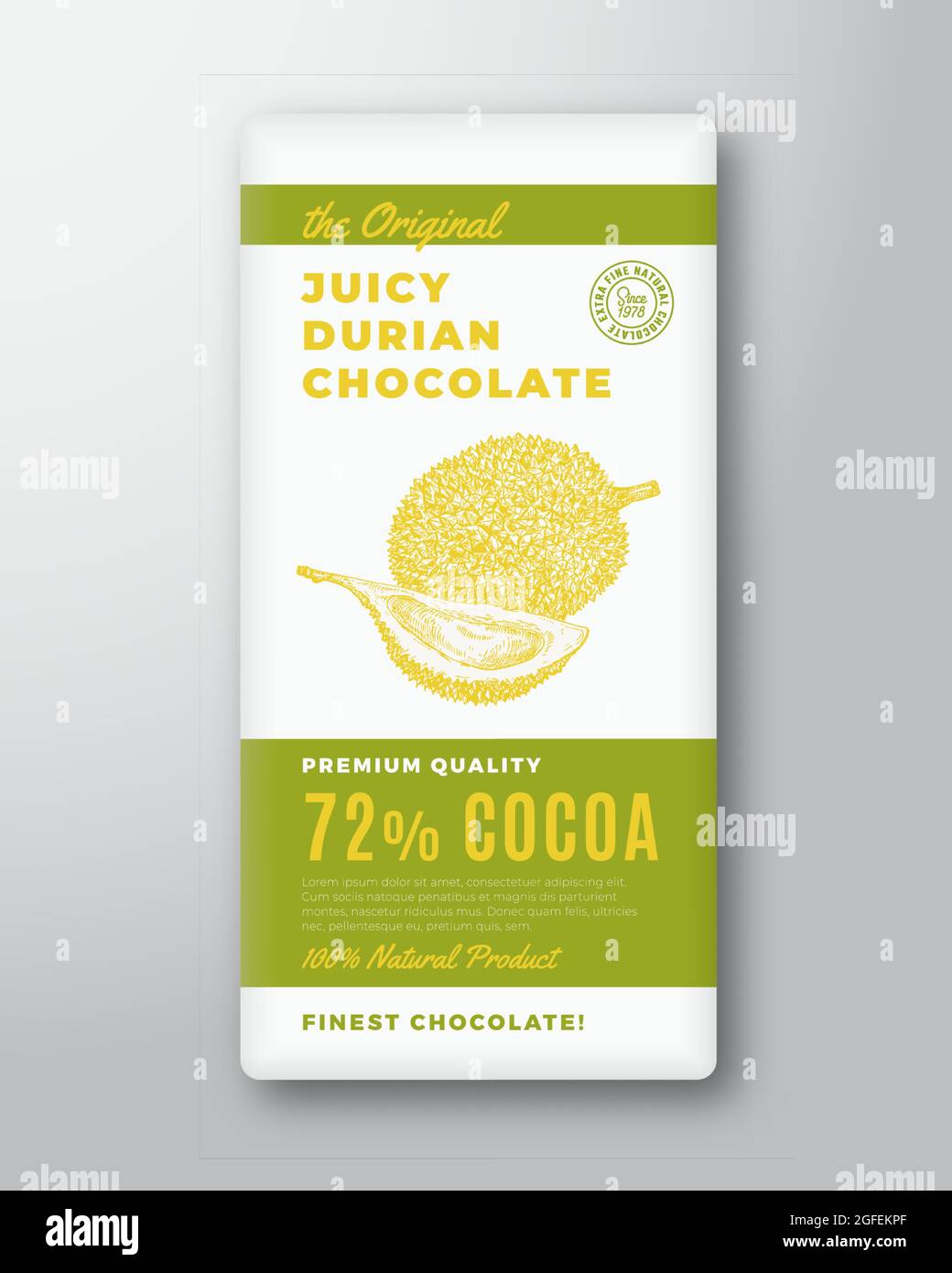 The Original Finest Chocolate Abstract Vector Packaging Design Label ...