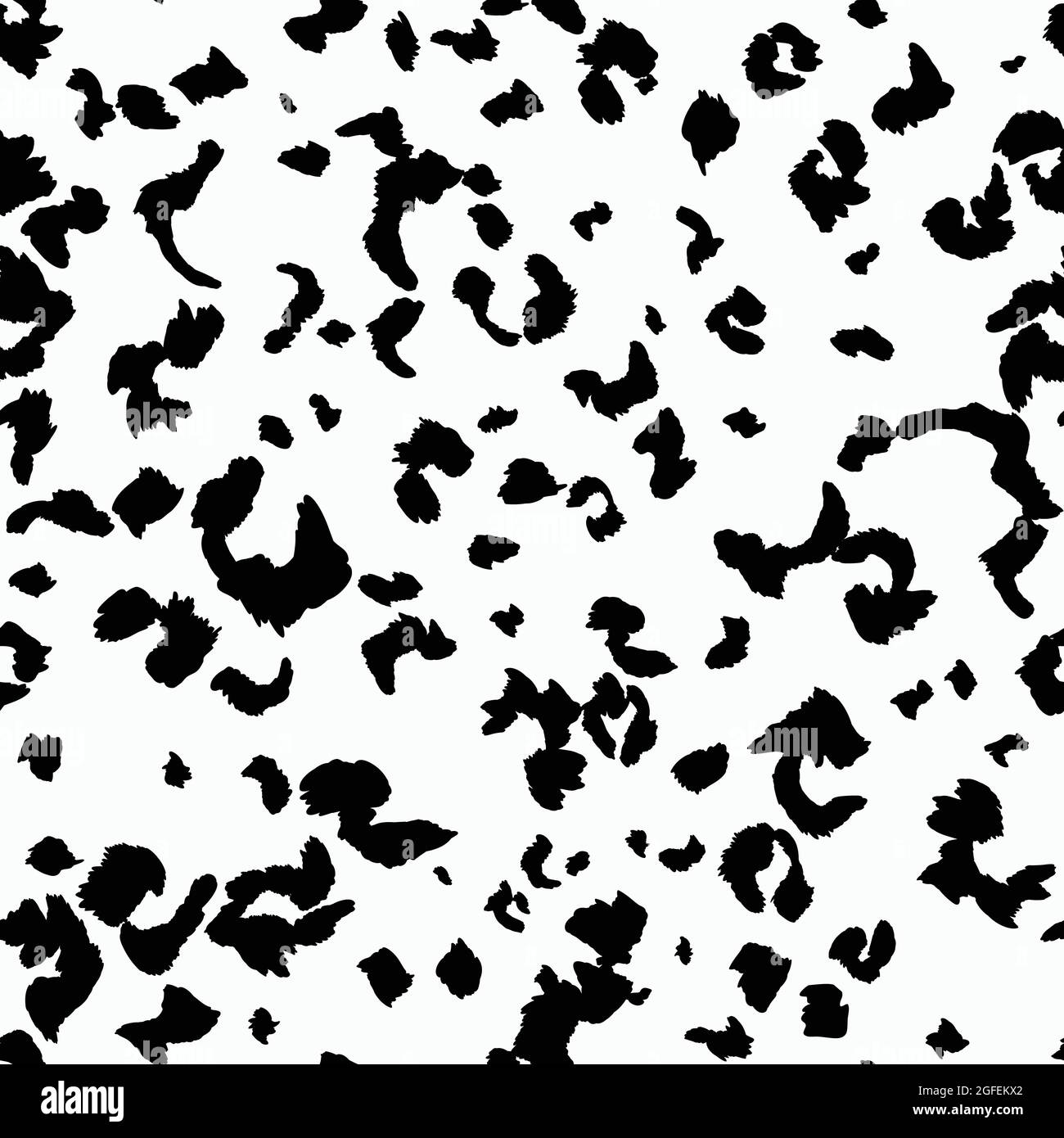 Black And White Cheetah Print Clip Art