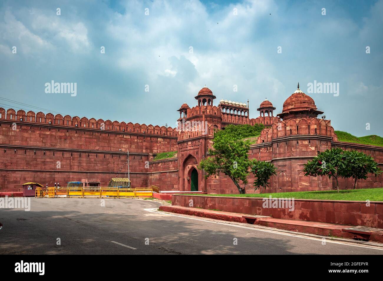 The Red fort monument in New Delhi, India, its UNESCO World Heritage ...