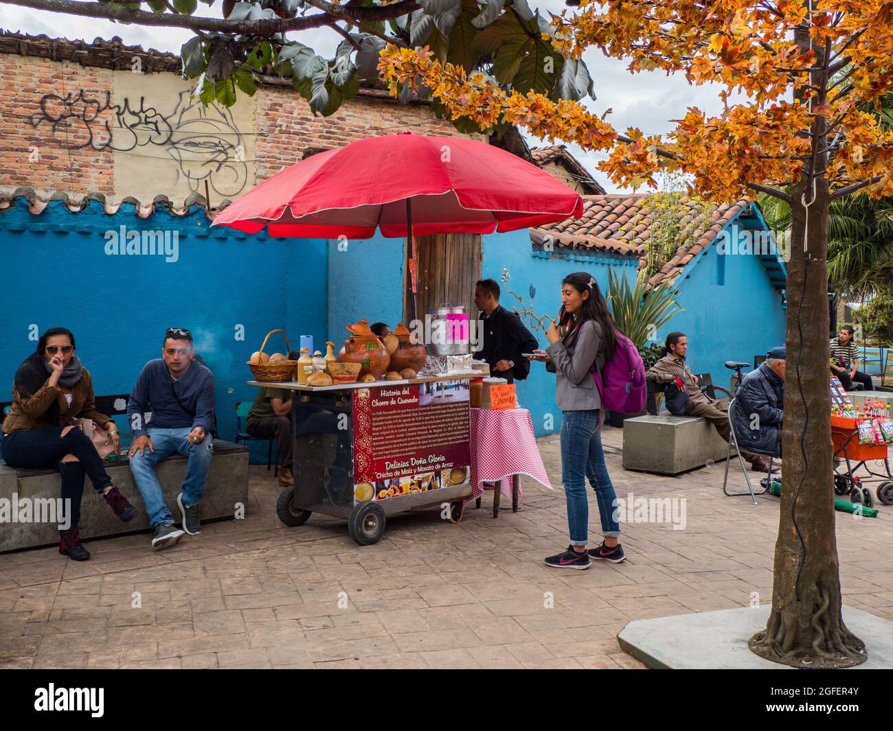 Bogota, Colombia - November 2019: People and their small businesses on ...