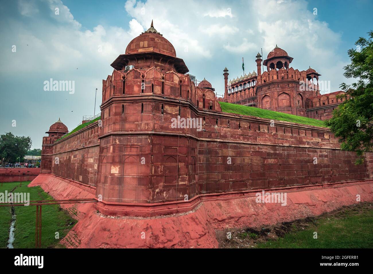 The Red fort monument in New Delhi, India, its UNESCO World Heritage ...