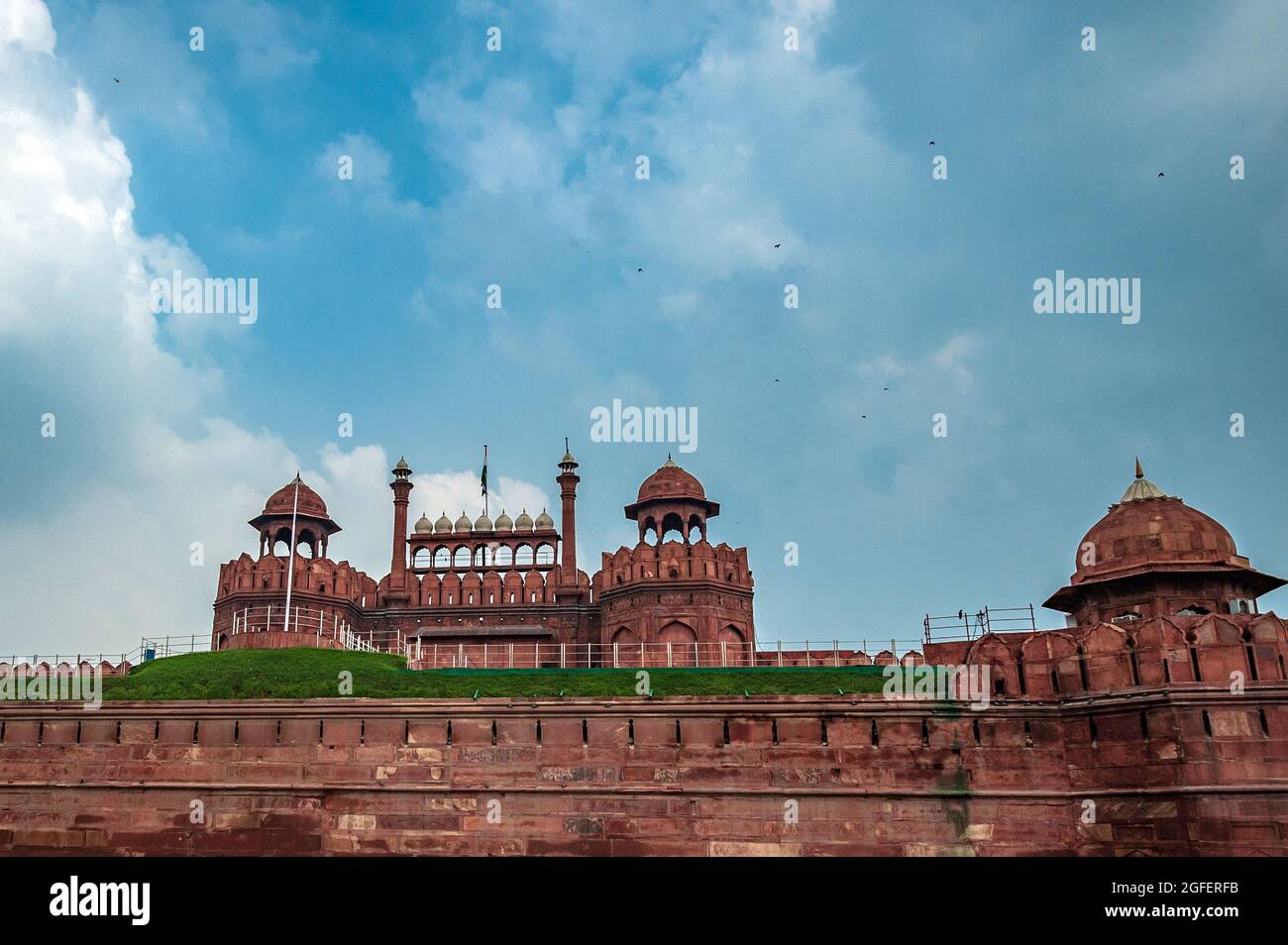The Red fort monument in New Delhi, India, its UNESCO World Heritage ...
