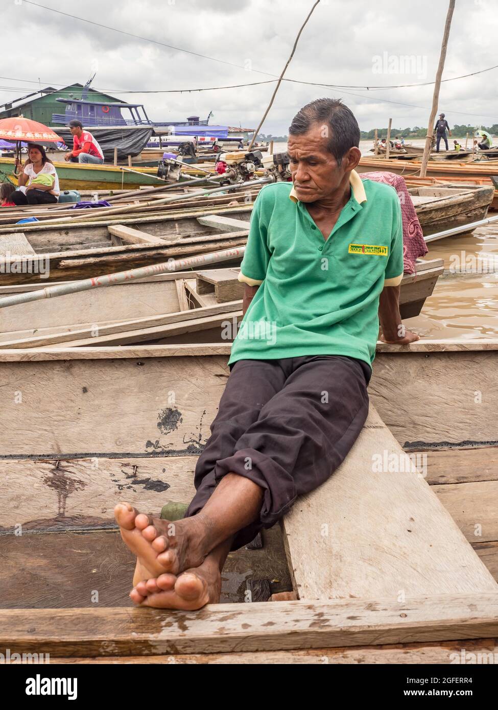 Tabatinga, Brazil - Mar, 2018: Portrait of the local brazilian man in ...
