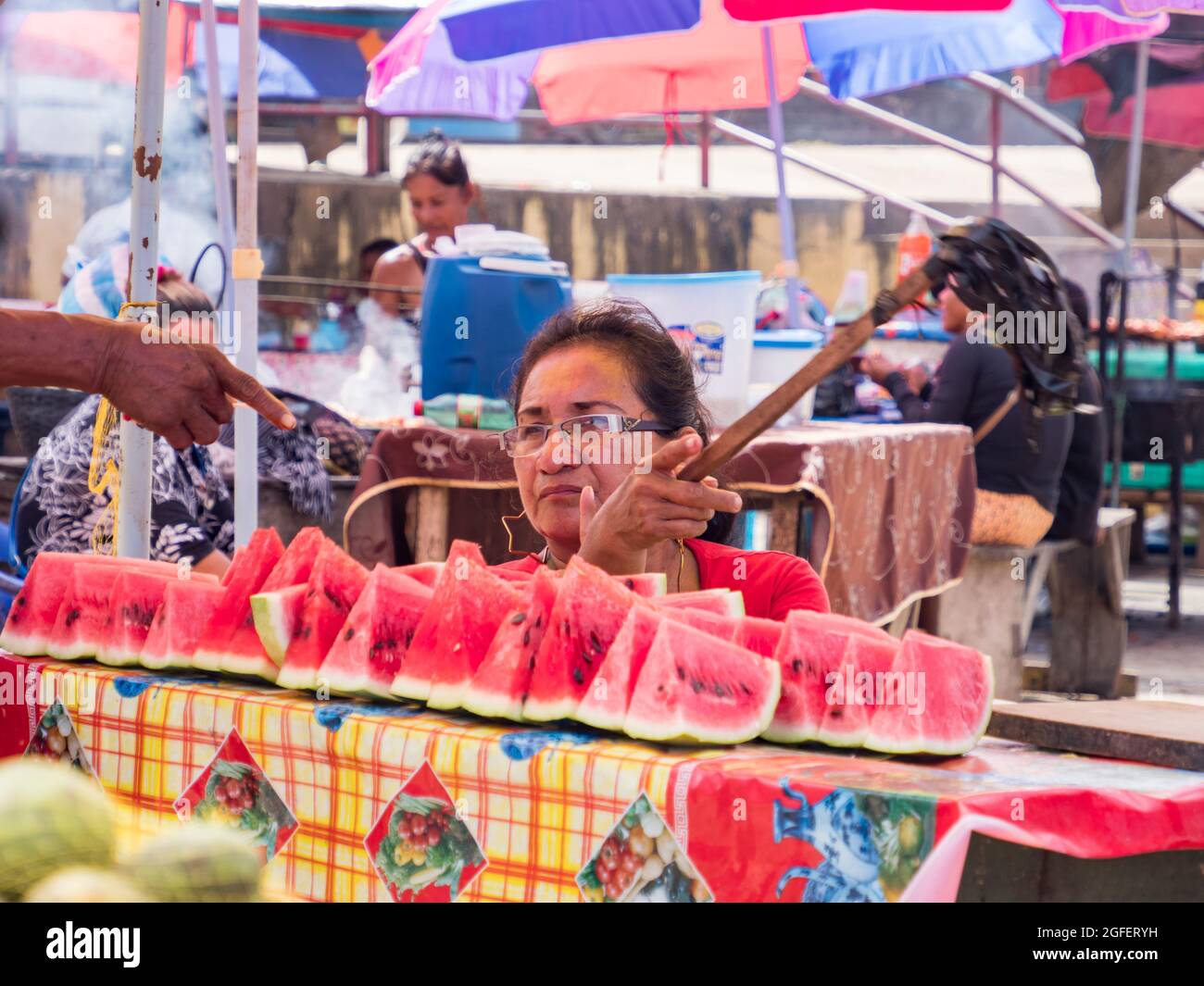 Watermelon woman brazil hi-res stock photography and images - Alamy
