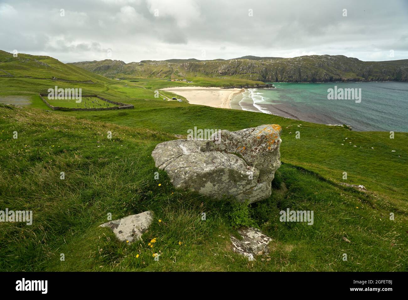 he beach at Cliff on the west side of the Isle of Lewis Stock Photo - Alamy