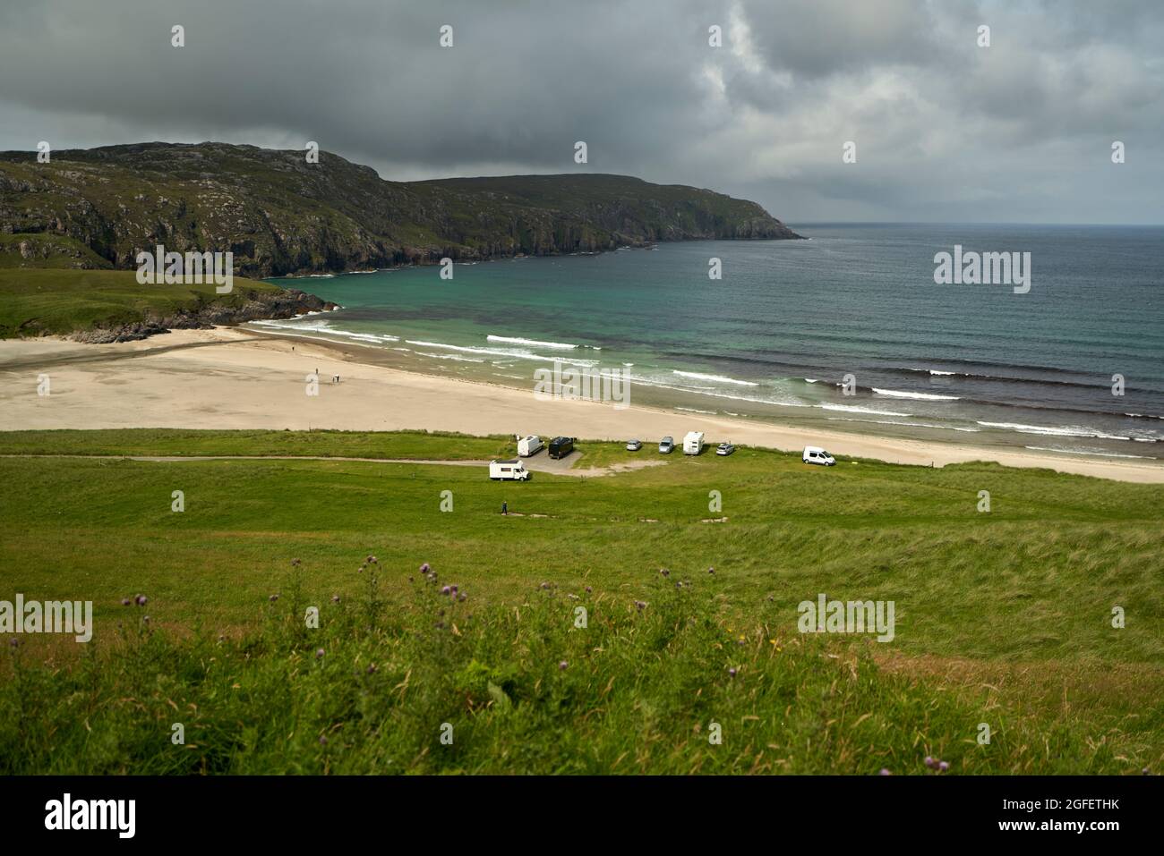 he beach at Cliff on the west side of the Isle of Lewis Stock Photo - Alamy
