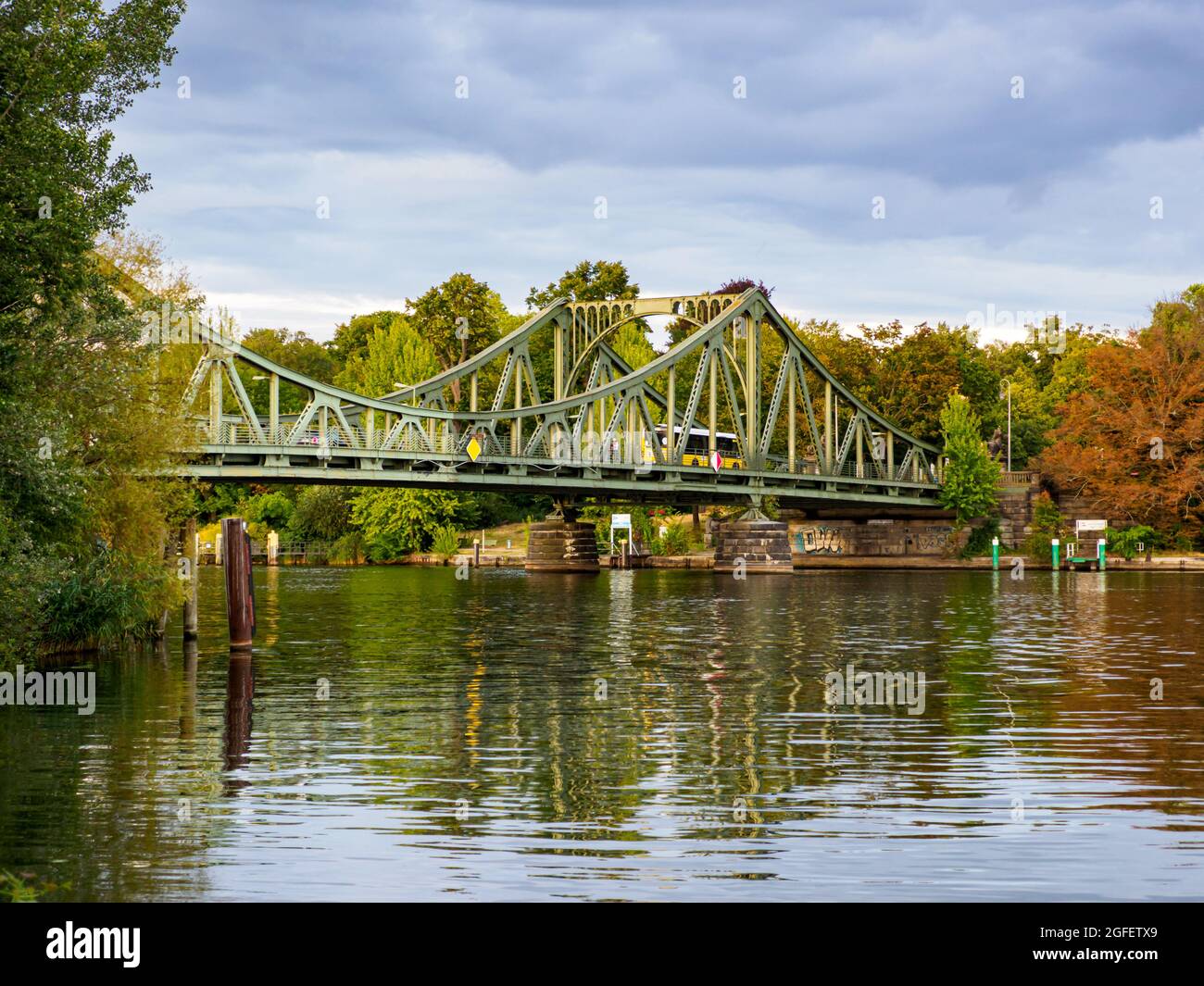 Potsdam, Poczdam, Germany - Aug 2020: Glienicke Bridge on the Havel ...