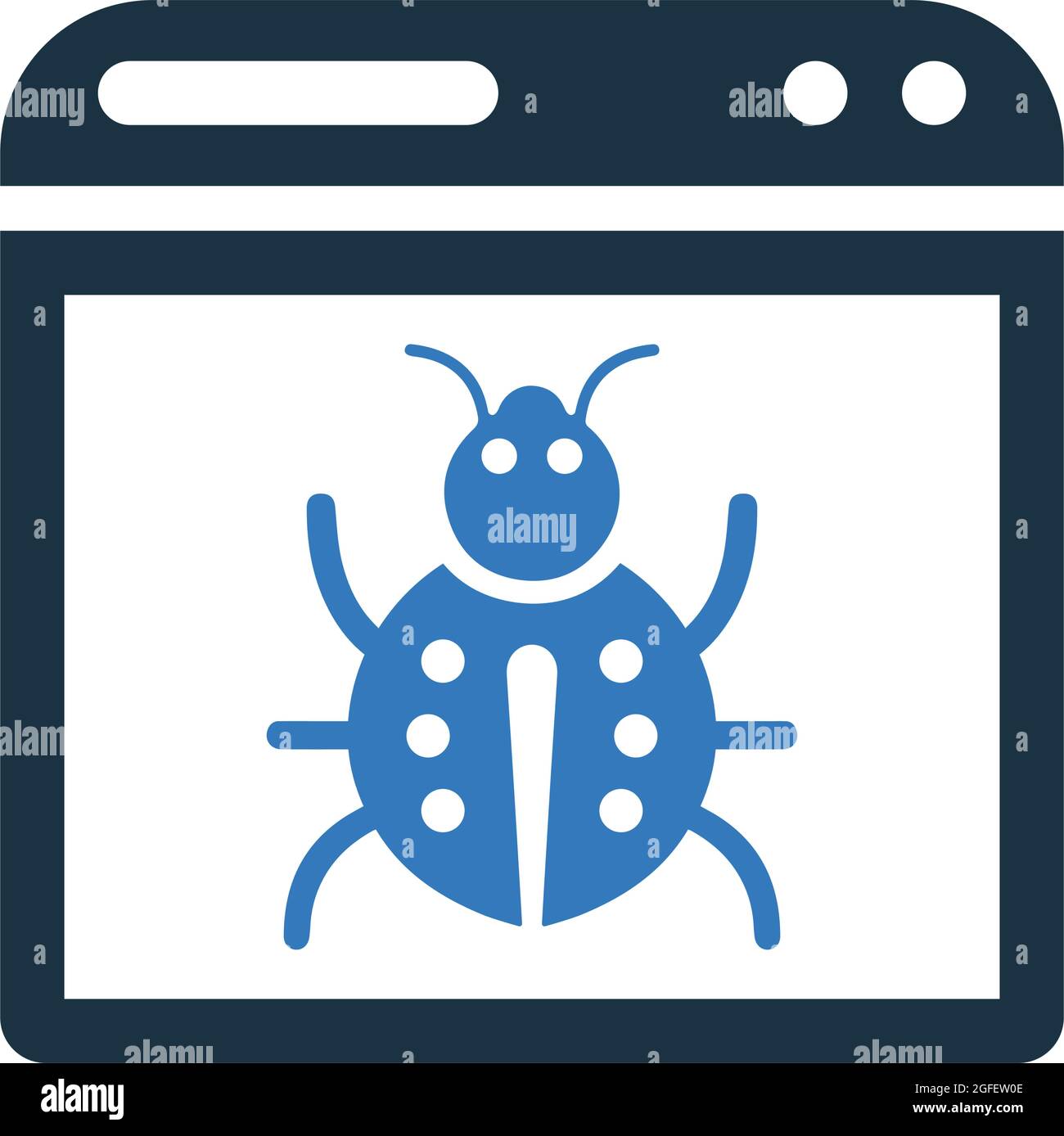 Bug fixing icon Stock Vector Images - Alamy