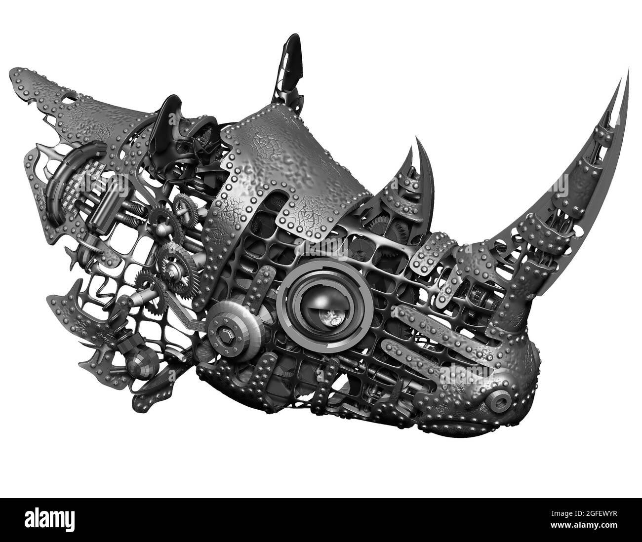 Rhino illustrations art Cut Out Stock Images & Pictures - Alamy