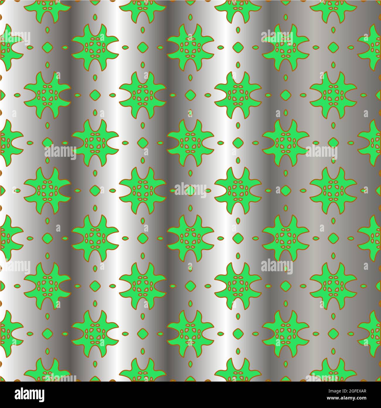 metal pattern on a green background. pattern for fabric, wallpaper ...