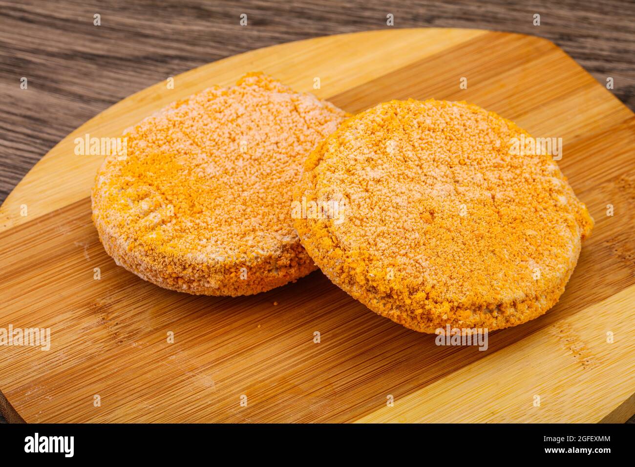 Raw homemade chicken cutlet for roast Stock Photo - Alamy