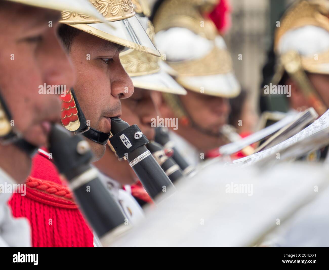 Lima, Peru - December 12, 2019: Guards of the Presidential Palace are ...