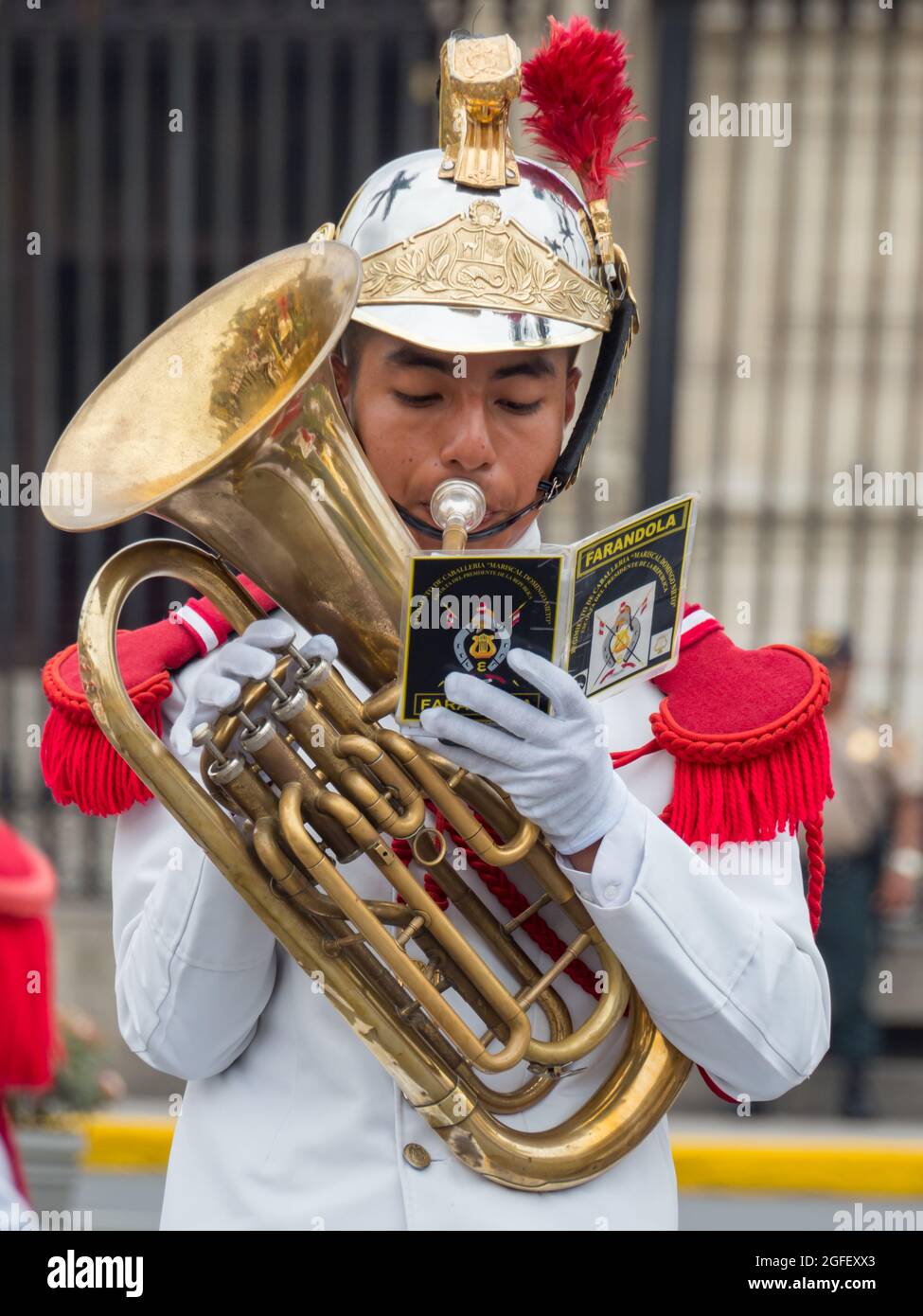 Lima, Peru - December 12, 2019: Guard of the Presidential Palace are ...