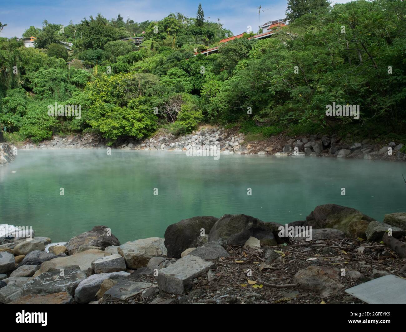 Xinbeitou, Taiwan - October 06, 2016: The natural hot springs of ...