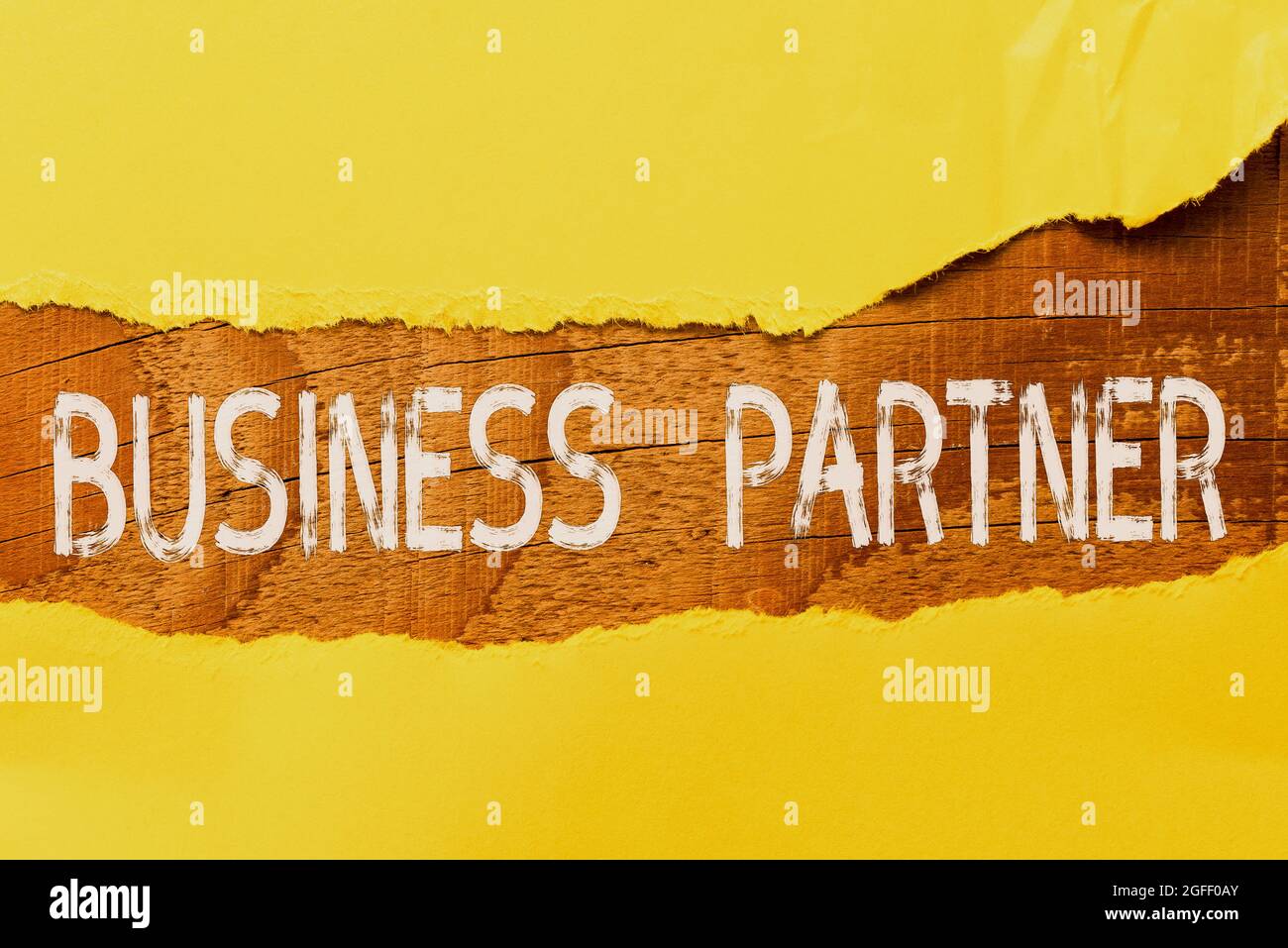 Hand writing sign Business Partner. Business concept commercial entity ...
