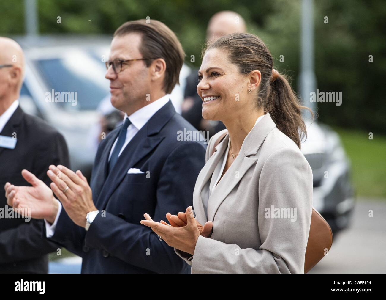 Crown Princess Victoria and Prince Daniel visit the Science Park Skövde ...
