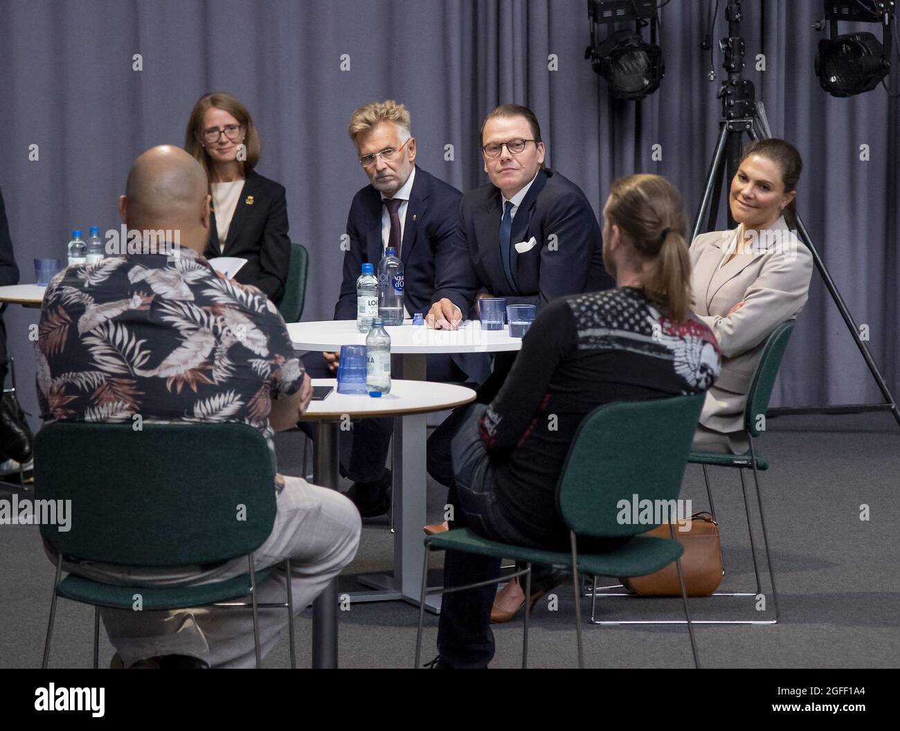Crown Princess Victoria and Prince Daniel visit the Science Park Skövde ...