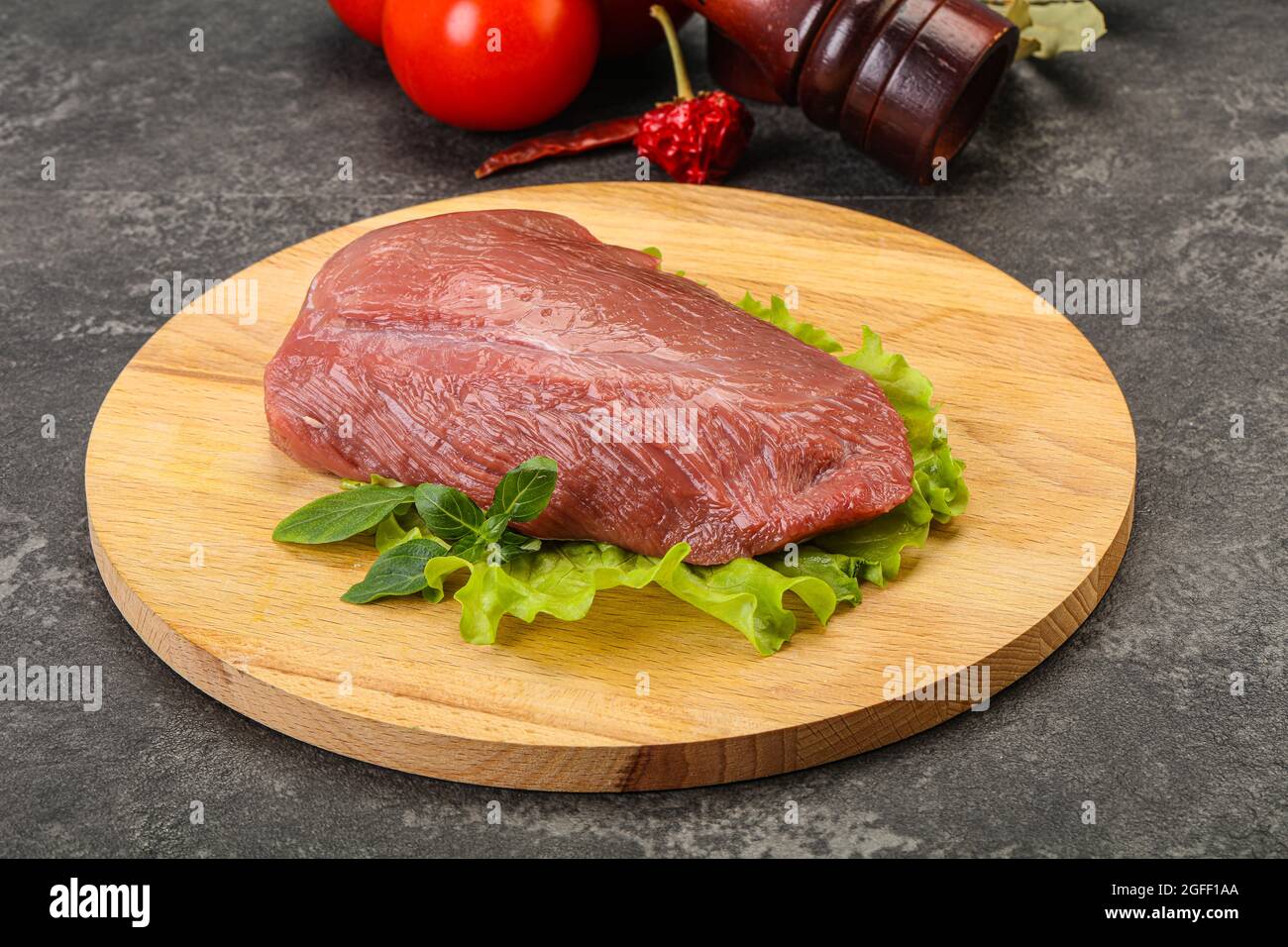 Raw beef meat piece for cooking Stock Photo - Alamy
