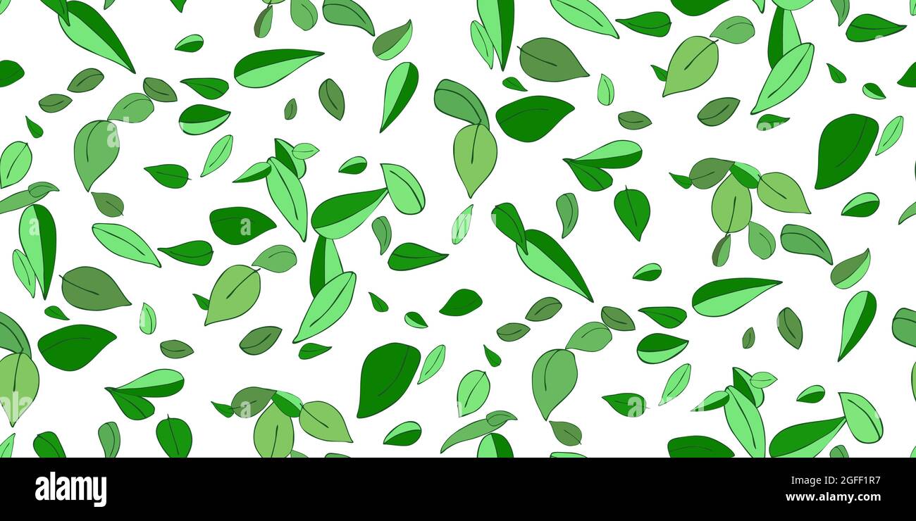 Realistic beautiful flying green tea leaf isolated on dark. Leaves ...