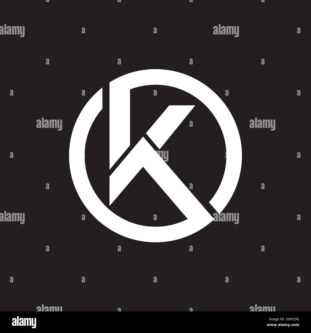 This is a creative letter K icon logo design Stock Vector Image & Art ...
