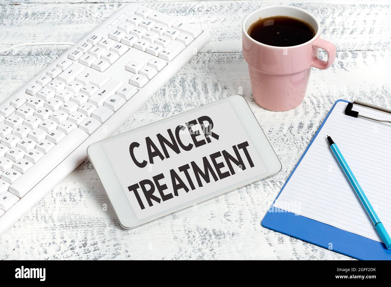 Text showing inspiration Cancer Treatment. Business showcase The ...