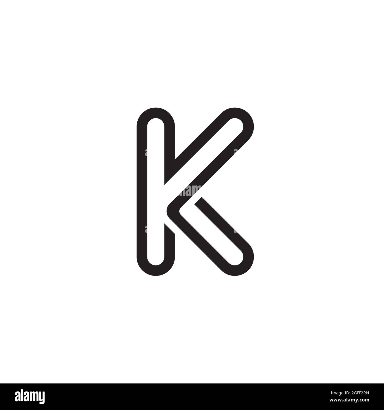 This is a creative letter K icon logo design Stock Vector Image & Art ...