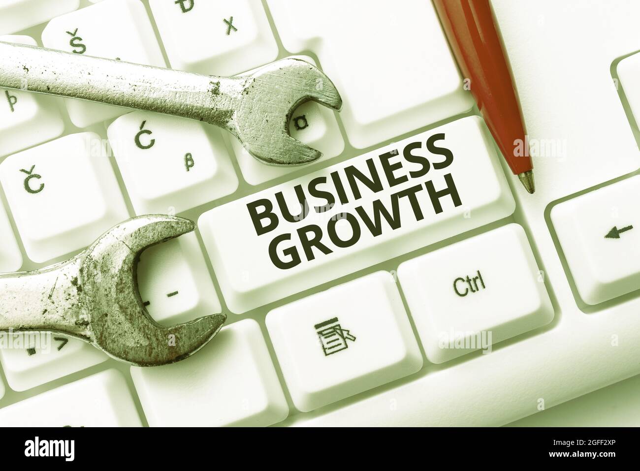 Conceptual caption Business Growth. Business idea process of improving ...