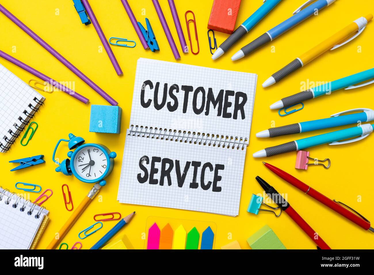 Inspiration showing sign Customer Service. Business overview process of ...