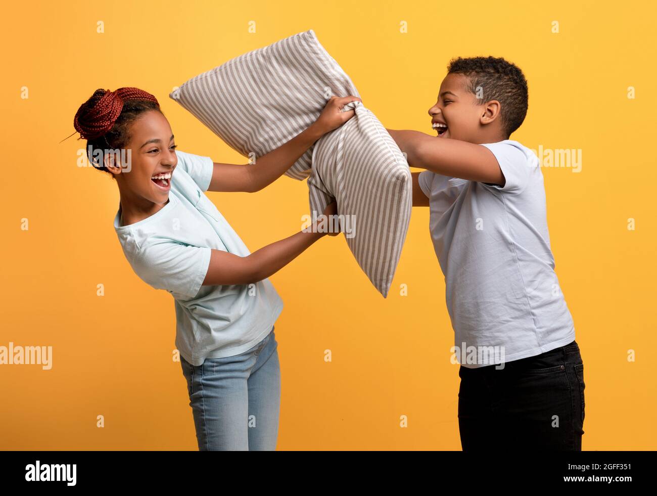 Black Siblings Fighting