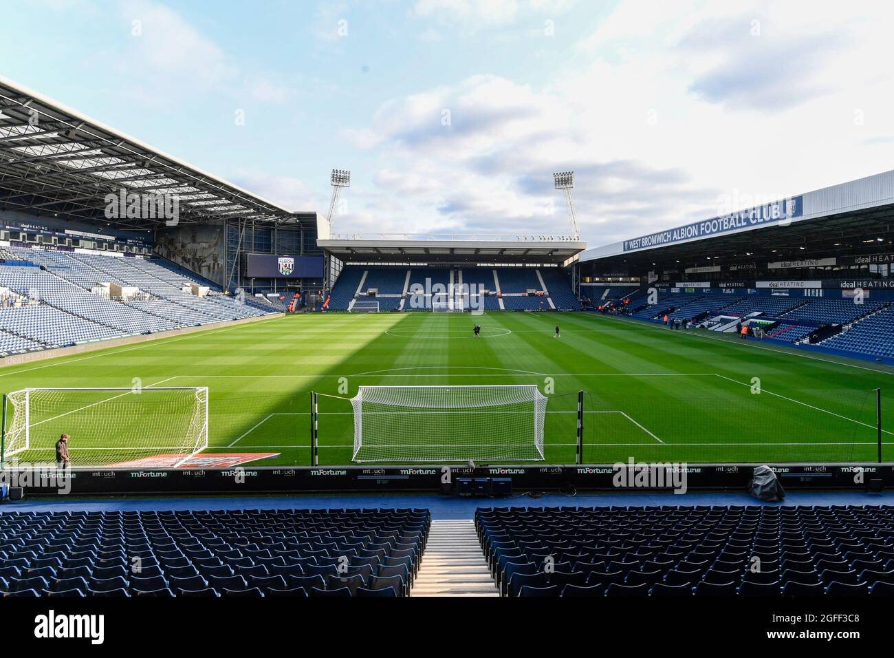 A general view of The Hawthorns, the home of West Bromwich Albion Stock ...