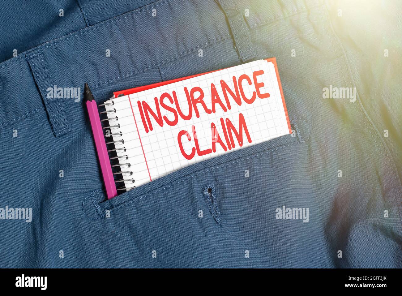 Conceptual display Insurance Claim. Business approach coverage or ...