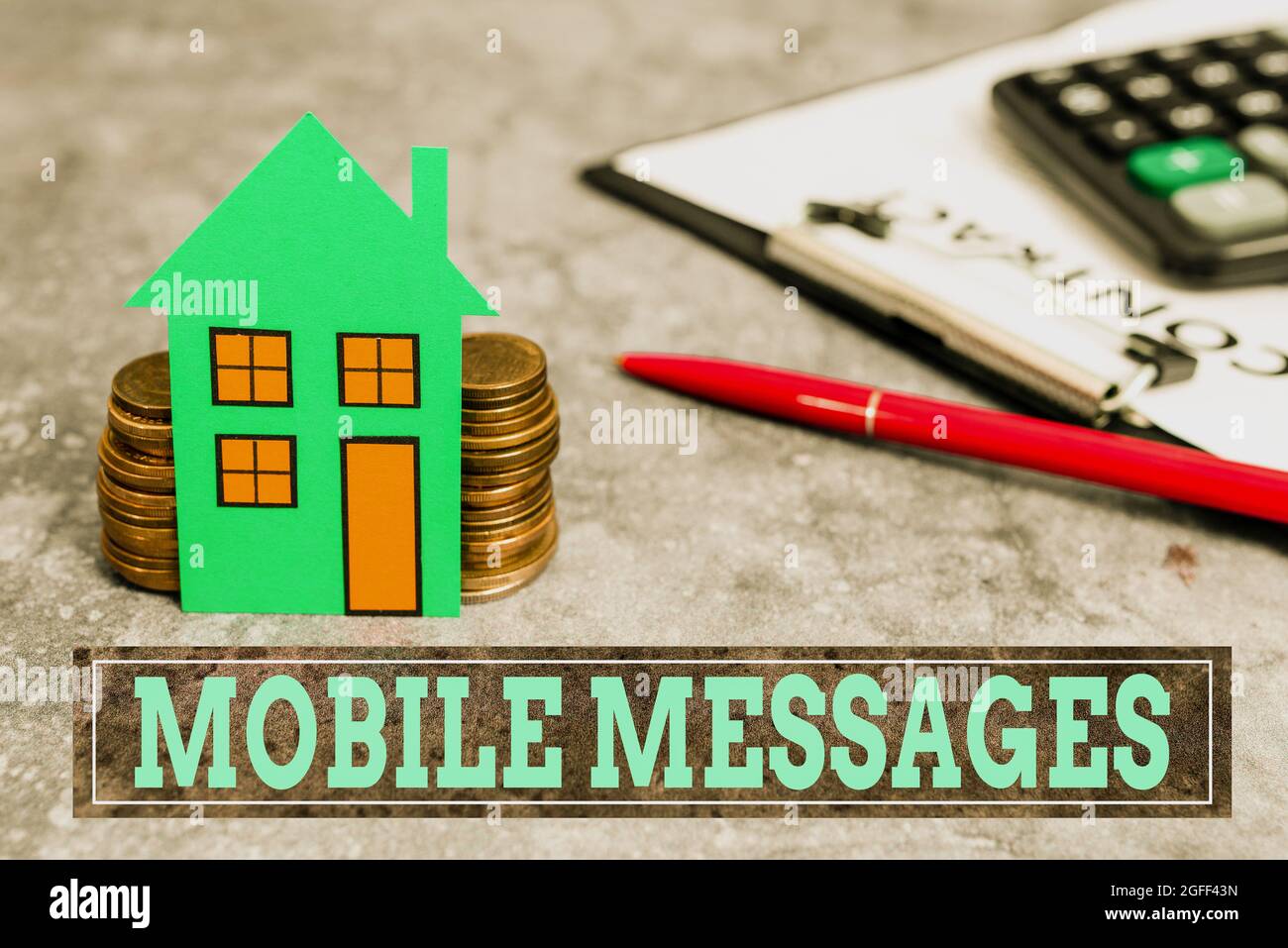 Text Showing Inspiration Mobile Messages Business Showcase The Act Of Composing And Sending