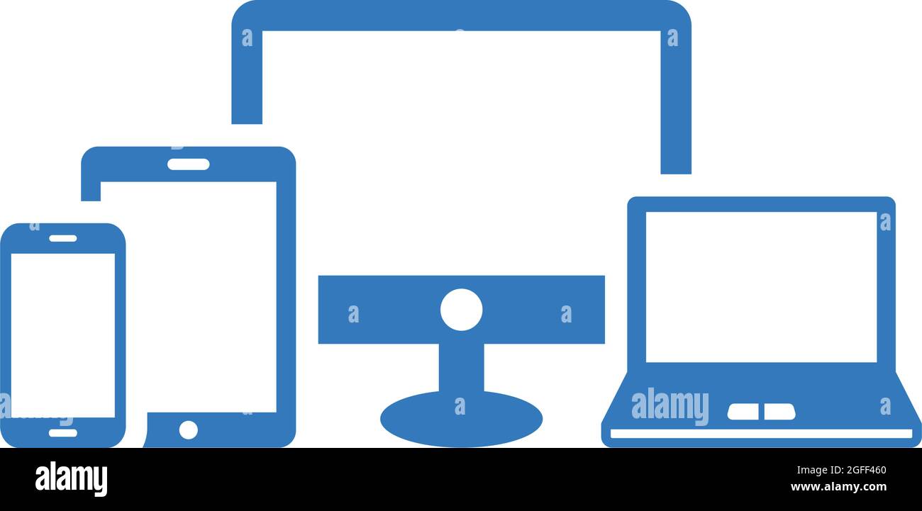 Desktop mobile Stock Vector Images - Alamy