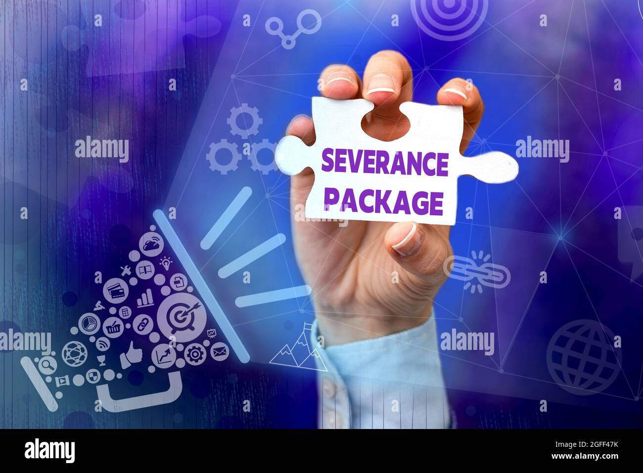Inspiration showing sign Severance Package. Conceptual photo pay and ...